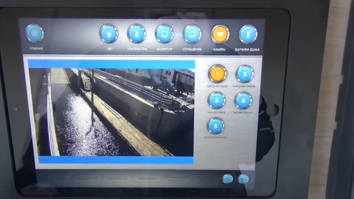 iRidi-based project "BUSMA Smart Ship". Controling HDL, Global Caché